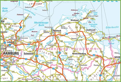 Mecklenburg Duitsland Kaart Vogels