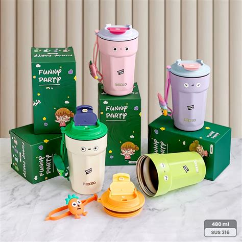 Jual Tumbler Botol Mug Kopi Teh Botol Minum Aesthetic Termos Stainless