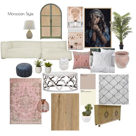 Moroccan Style Interior Design Mood Board By TCosta Style Sourcebook