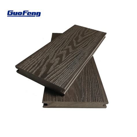 WPC Composite Co Extruded Decking Board Anti UV SGS China Hollow