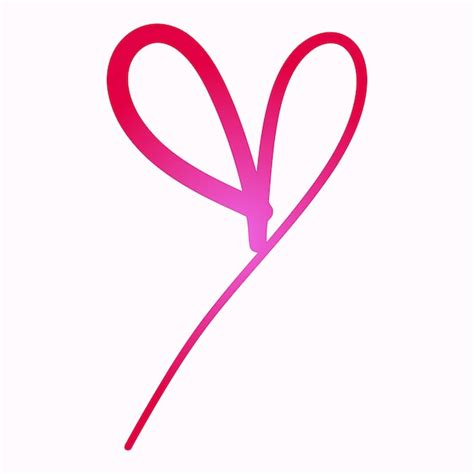 Premium Vector Pink Hand Drawn Symbol Of Heart Expressing Love