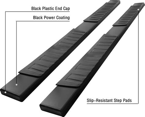 COMNOVA Estribos De 6 Pulgadas Compatibles Con Dodge Ram 1500 Crew