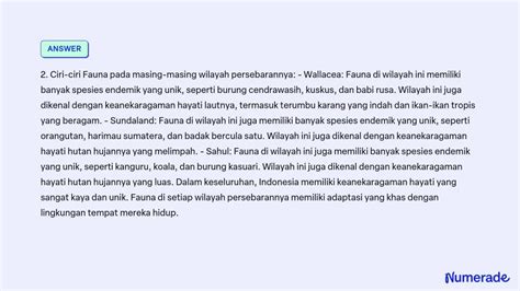 SOLVED Tuliskan Pembagian Wilayah Persebaran Fauna Di Indonesia