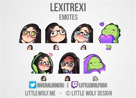 Portfolio Custom Emotes Custom Twitch Graphics Channel Art Text