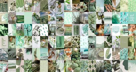 Green Preppy Collage Wallpapers Wallpaper Cave
