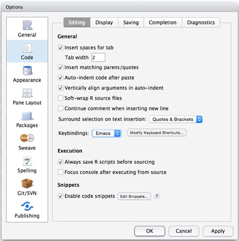 Emacs Editor Keybindings In The Rstudio Ide Posit Support