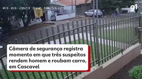 VÍDEO Câmera de segurança registra momento em que três suspeitos