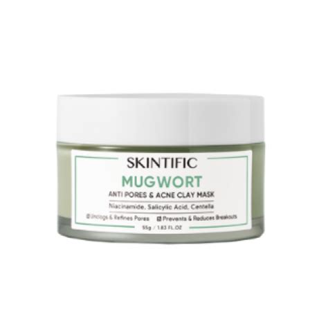 Skintific Mugwort Anti Pores Acne Clay Mask G
