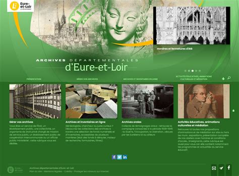 Nouvelle Version Du Site Des Archives DEure Et Loir La Revue