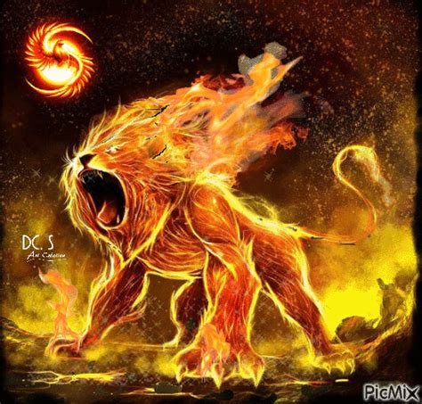 Beautiful Lion Nebula Zodiac Metal Posters Animation Poster Prints