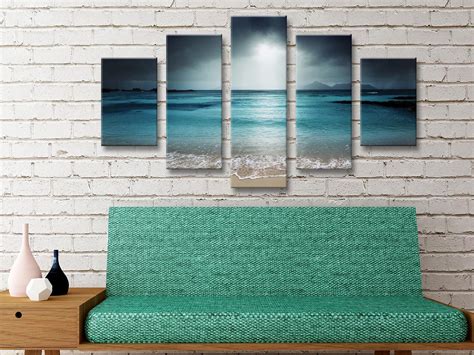 Buy 5 Piece Canvas Art Wall Art In Australia Blue Horizon Prints