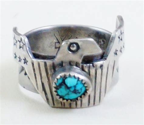 Item N Men S Navajo Kingman Spiderweb Turquoise Wrapped