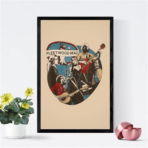 Fleetwood Mac Collage Satin Poster L Stevie Nicks L Band Etsy