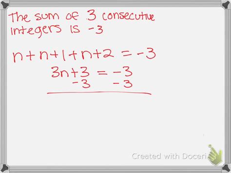 solved in the following exercises solve each number word problem find three consecutive