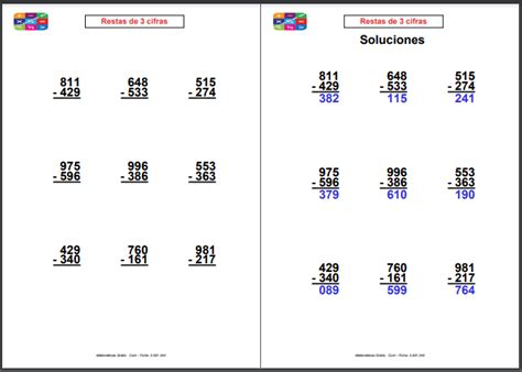 Sumas De Tres Cifras Sin Llevar Pdf Infoupdate Org