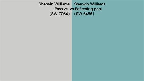 Sherwin Williams Passive Vs Reflecting Pool Side By Side Comparison