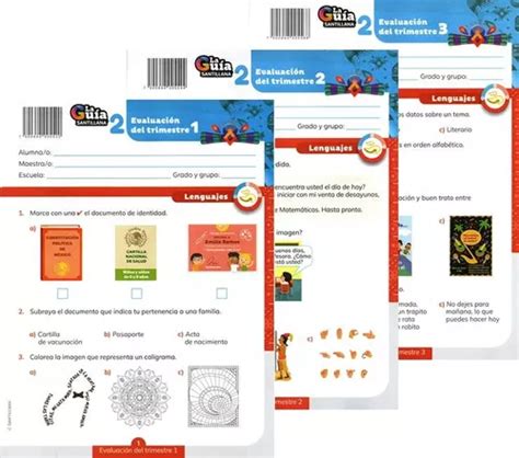 Guía Santillana 2 Primaria Pack C 3 Libros Examen 2023 24 en venta