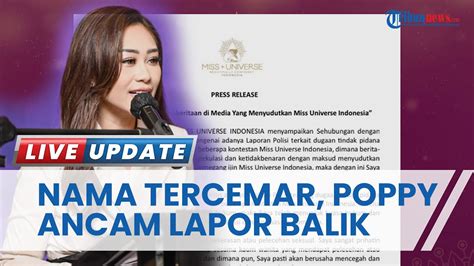 Poppy Capella Ancam Tuntut Balik Berita Bohong Bantah Terlibat Dugaan