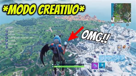 TRUCO COMO TENER MODO CREATIVO EN EL MAPA DE FORTNITE BATTLE ROYALE