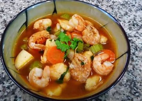 Caldo de Camarón Seco con Verduras Cocinaentucasa net