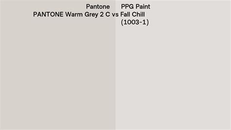 Pantone Warm Grey C Vs Ppg Paint Fall Chill Side By Side
