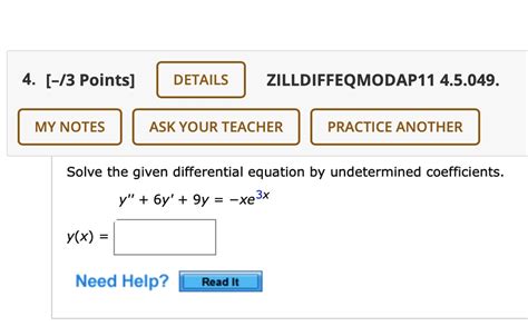 solved details zill diff eq mod ap 11 4 5 049 my notes ask your teacher practice another solve