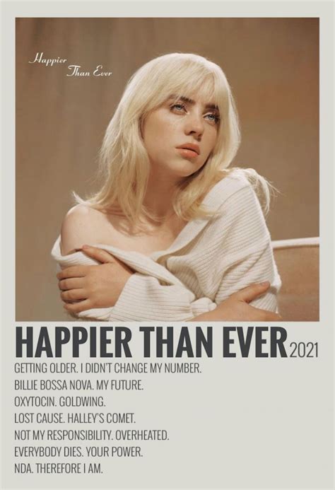 Image Gallery For Billie Eilish Happier Than Ever Music Video
