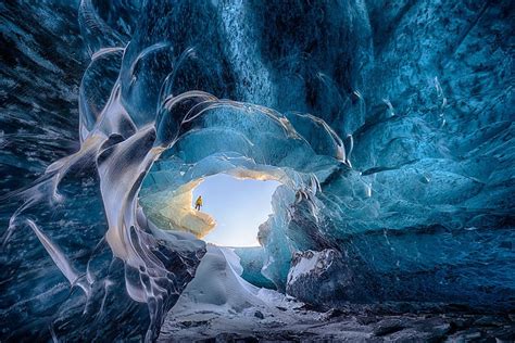 Ice Cave In Iceland Woaude Ice Caves Hd Wallpaper Pxfuel