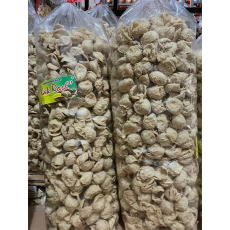 Jual Keripik Tahu Bulat 1kg Kerupuk Tahu Walik Snack Kiloan Murah