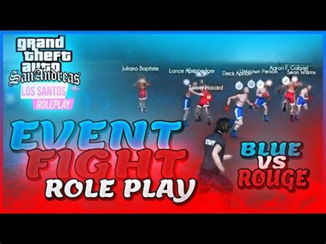 Mta Sa Los Santos Roleplay Event Fight Team Rouge Vs Team Blue