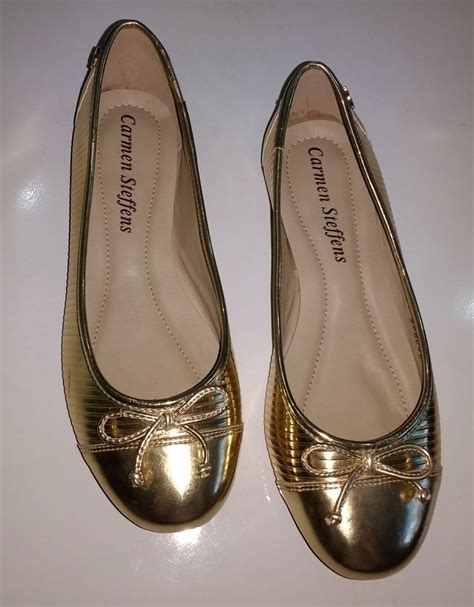 Carmen Steffens Dourada Sapatilha Feminina Carmen Steffens Nunca