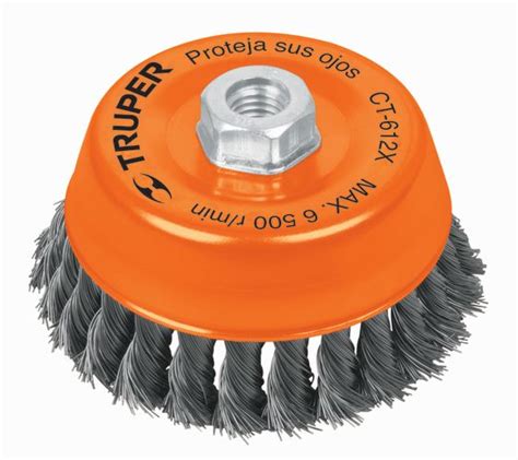 Cepillo De Alambre Truper Tipo Copa 5 5 8 11 0 5mm Trenz 11542