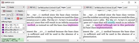 diffpdf — windows pdf comparison application
