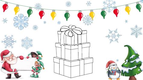 How To Draw A Christmas Present
