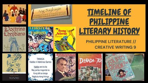 TIMELINE OF PHILIPPINE LITERARY HISTORY PHILIPPINE LITERATURE