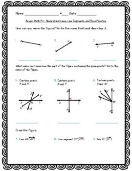 Results For Lines And Line Segment Worksheets TPT
