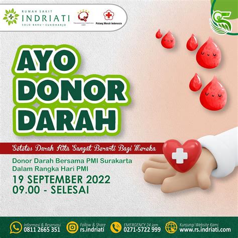 Donor Darah RS Indriati Dan PMI Surakarta AtmaGo