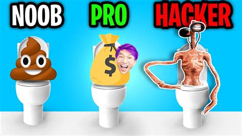 Can We Go Noob Vs Pro Vs Hacker In Toilet Games D Funny App Game