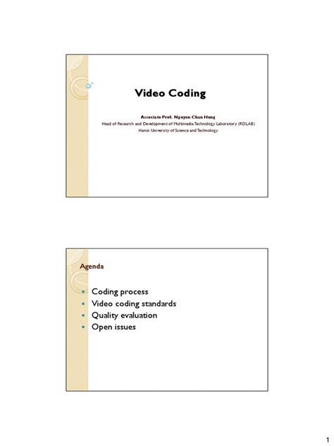 video coding pdf data compression video