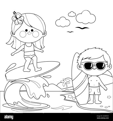 Dibujo De Barbie Surfeando Para Colorear Porn Sex Picture