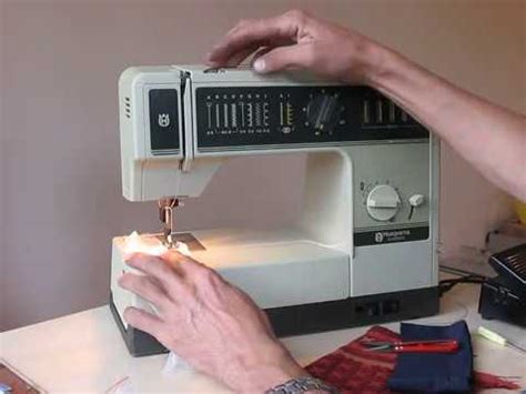 Husqvarna Classica Nähmaschine Sewing machine Швейная машина test Leder