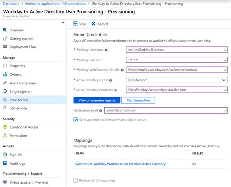 tutorial configure workday for automatic user provisioning with on premises active directory
