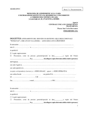 Compilabile Online Schema Di Disciplinare Di Gara Fax Email Stampa