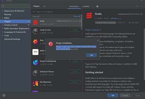 Not Able To Install Plugin IDEs Support IntelliJ Platform JetBrains