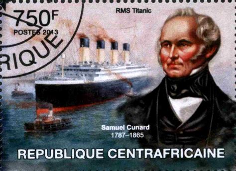 Stamp Rms Titanic Central African Republic Touchstamps