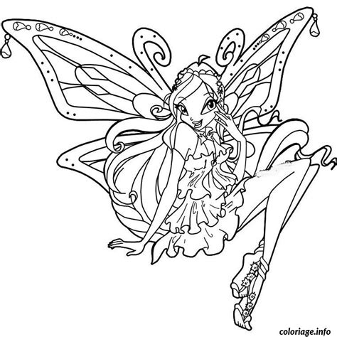 Coloriage Winx Enchantix Dessin Winx à imprimer