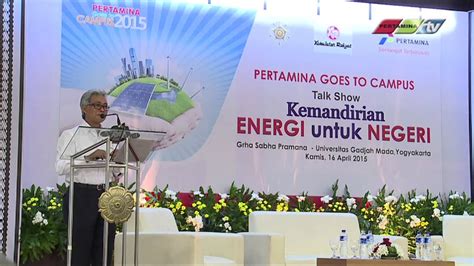 Pertamina Goes To Campus UGM Yogyakarta YouTube