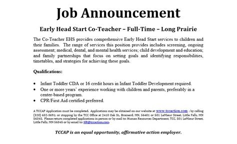 Careers TCC Action Partnership