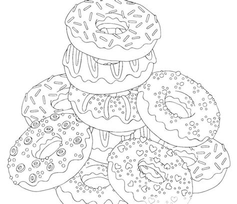 Desenhos De Rosquinha Para Colorir Imprima Gratuitamente A4
