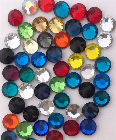 Pcs Dmc Iron On Hotfix Crystal Rhinestones Colors Ss Ss Ss